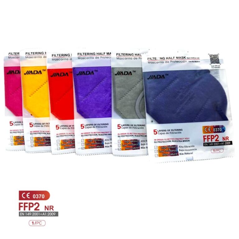 Mascarillas Jiada FFP2 Colores [CE 0370] | Global Healthy