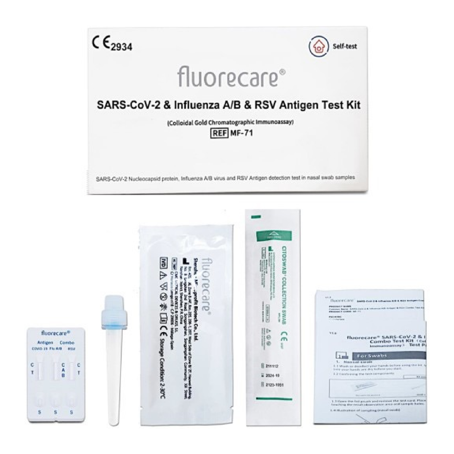 TEST FLUORECARE 4 EN 1 | COVID, GRIPE A/B & VRS | CAD: 09/2027 | Global ...