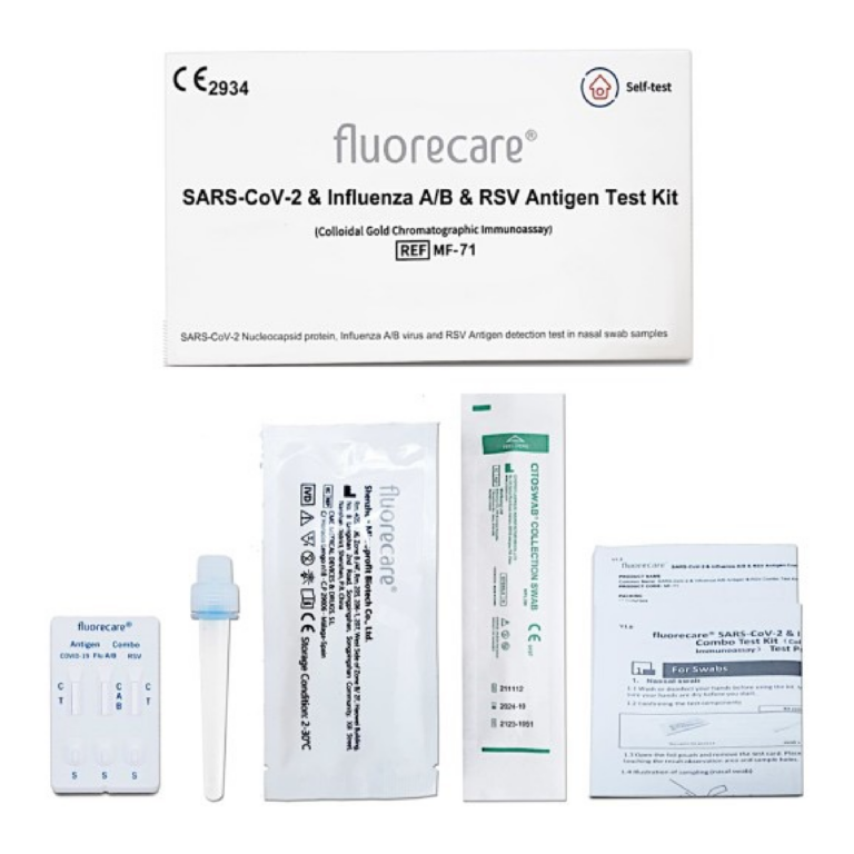 TEST FLUORECARE 4 EN 1 | COVID, GRIPE A/B & VRS | CAD: 09/2027 | Global ...