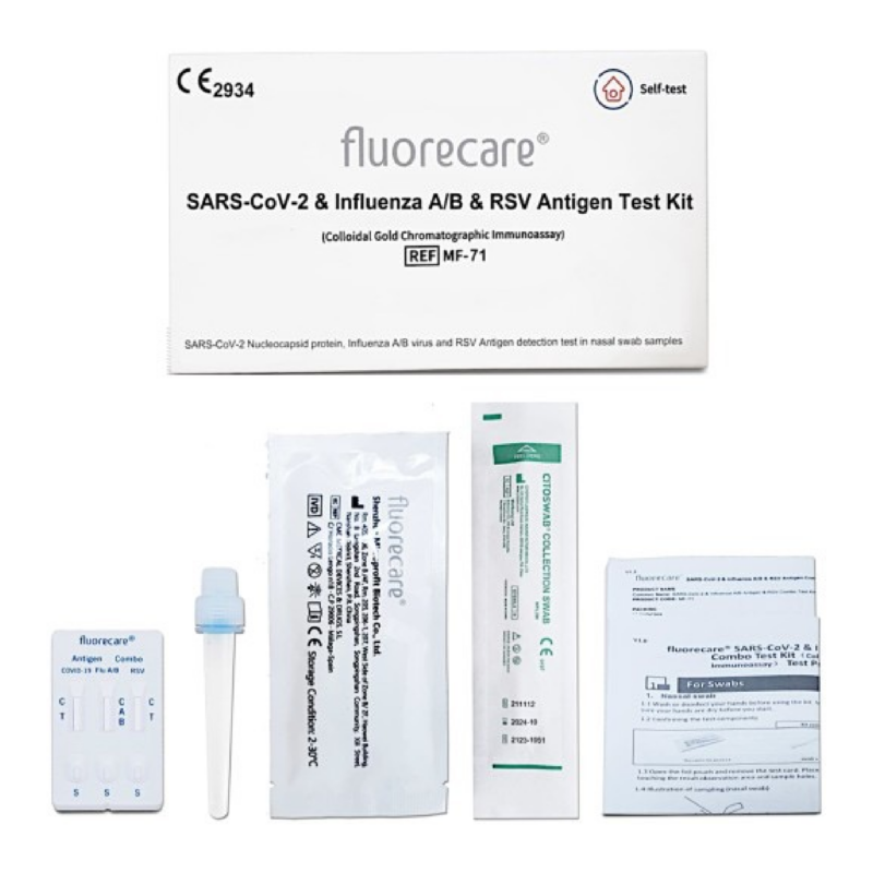TEST FLUORECARE 4 EN 1 | COVID, GRIPE A/B & VRS | CAD: 09/2027 | Global ...